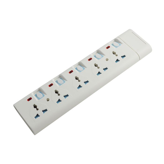 Geepas 5 Way Extension Socket 13A - Extension Lead Strip With 5 Led ...