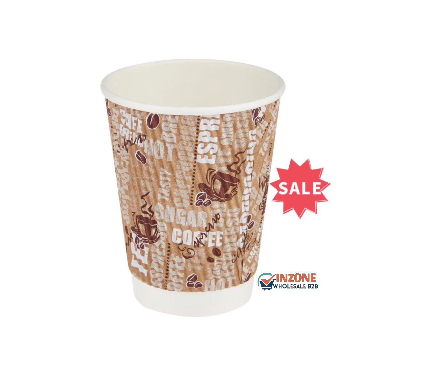 Printed Ripple Paper Cups 16oz