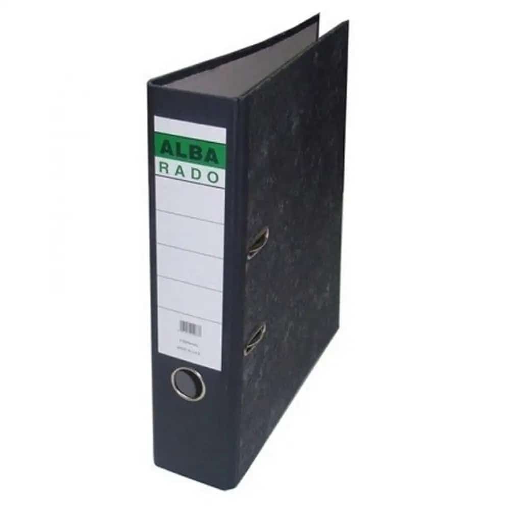 Buy Alba Rado A4 PVC Box File, Full Scape, Broad Black Color