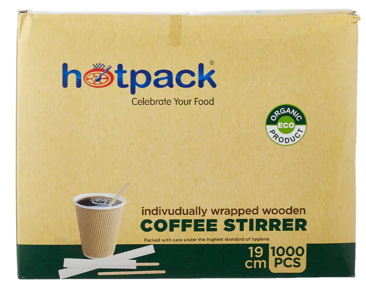 Disposable Individually Wrapped Wooden Coffee Stirrer