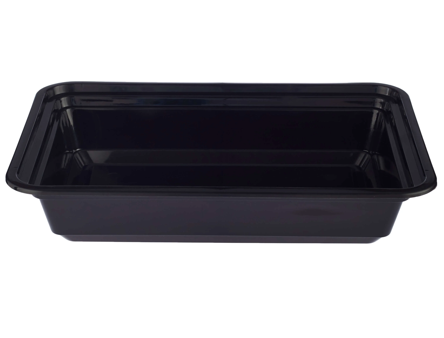 Black Base Rectangular Container